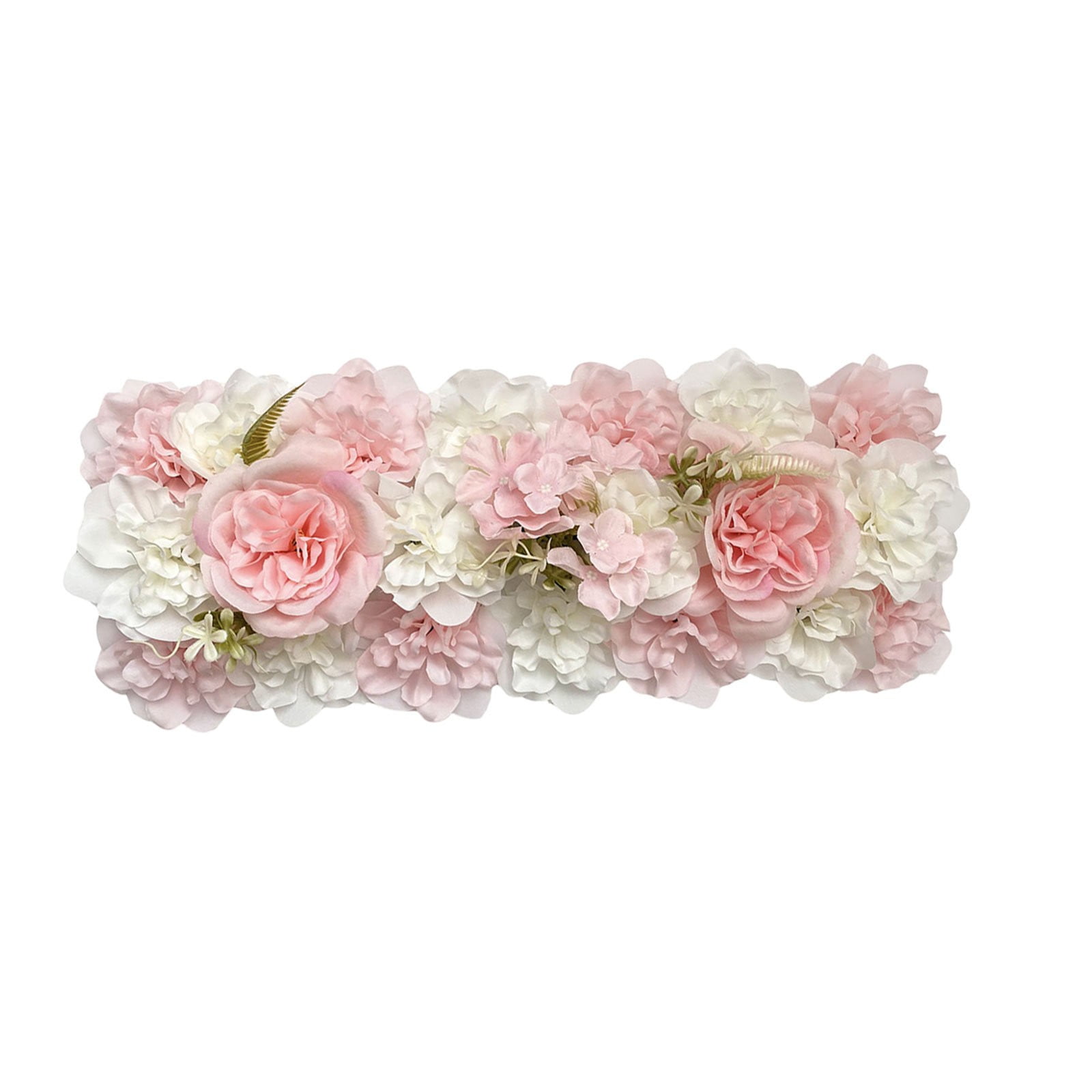 Gold Silk Rose Flower Wall Panel, 3D Artificial Flower Mat for Wedding ...