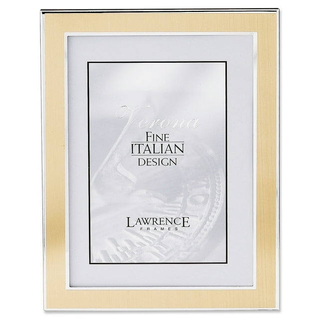 Gold Silver 2-tone METRO frame by Lawrence Frames - 8x10 - Walmart.com