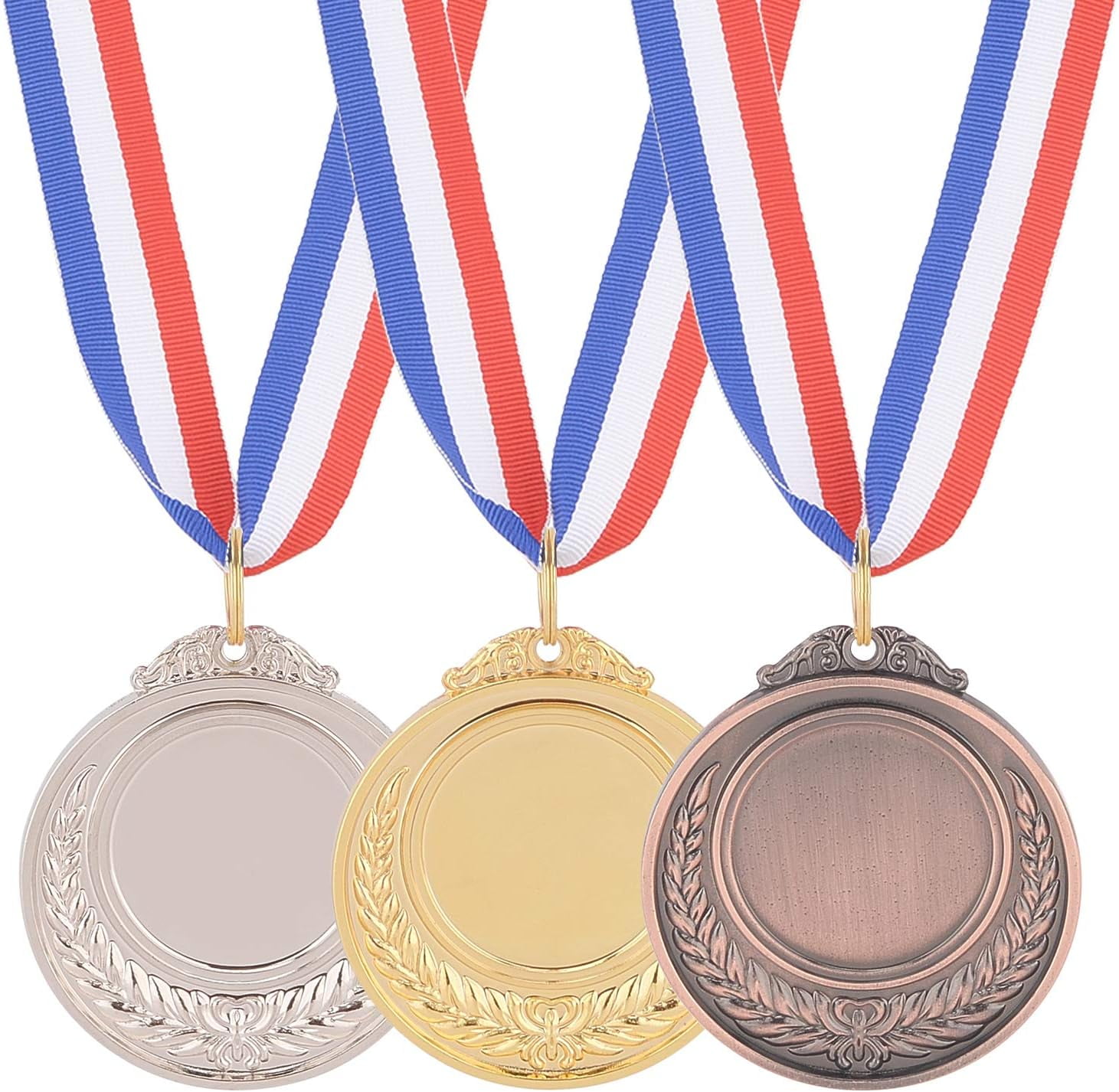 Gold Silver Bronze Award Medals 12 Pcs 3 Colors Sports Medal Winner ...