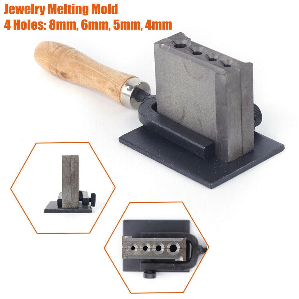 Gold Silver Casting Melting Cast Iron Ingot Mold Reversible Refining ...