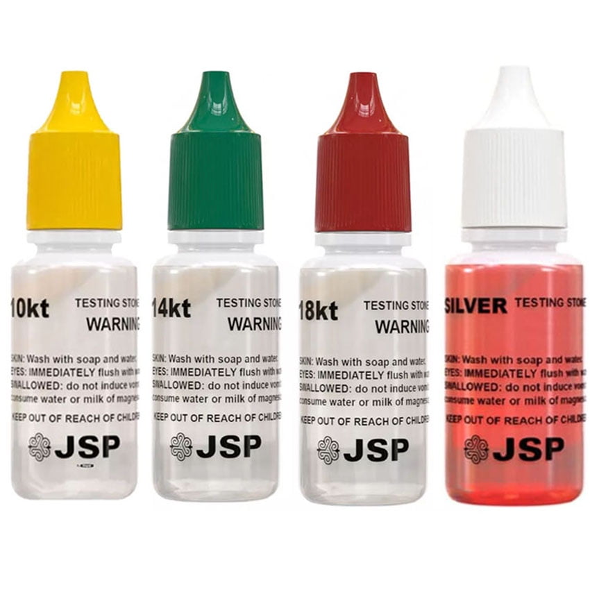 Gold Silver Jewelry Fresh Testing Acid Kit 10K 14K 18K Sterling 999 ...