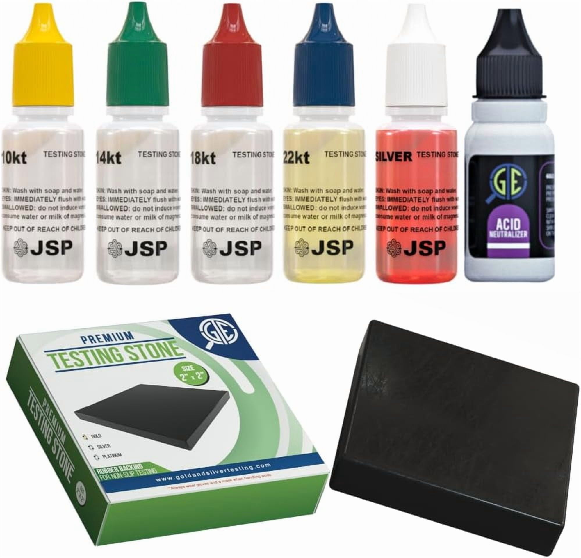 Gold Silver Jewelry Tester Appraisal Kit 10K 14K 18K 22K 24K Test ...