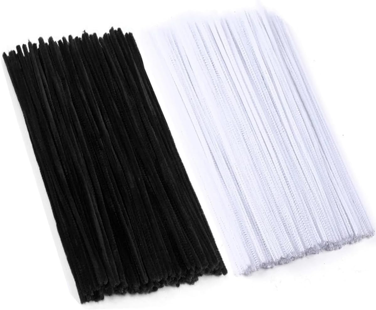 Gold Silver Pipe Cleaners, 200 Pieces Chenille Stems Craft, 12 inch ...