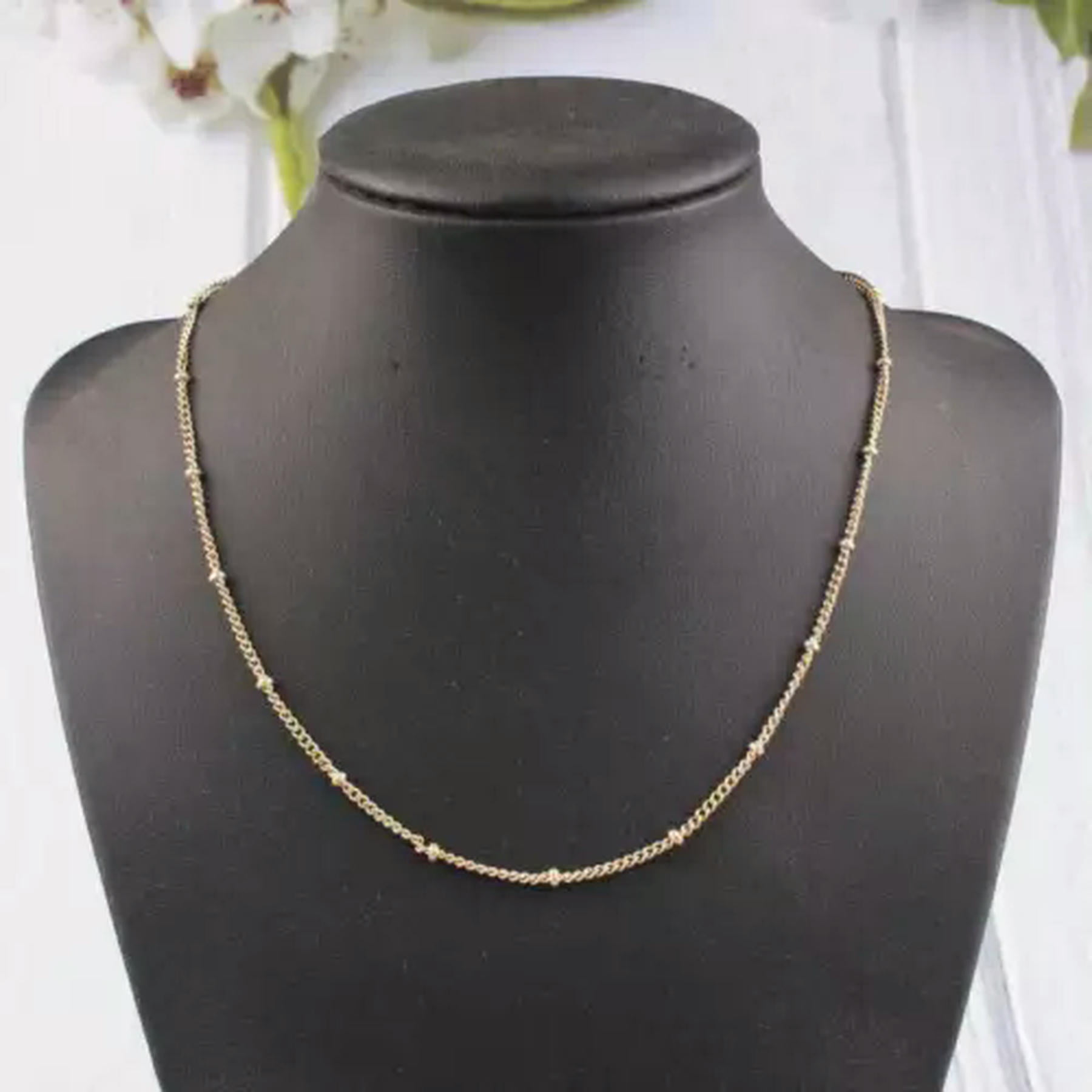 Gold Silver Short Chain Choker Necklace for Women Link Chain Chokers ...