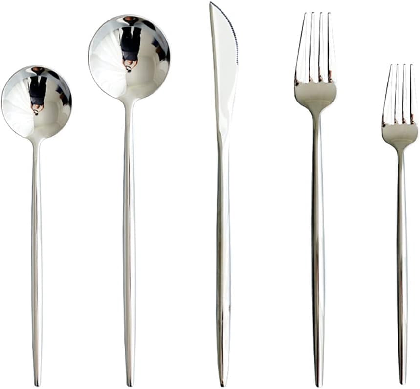 Gold Silverware Set for 8 Premium 18/10 Stainless Steel Flatware Set ...