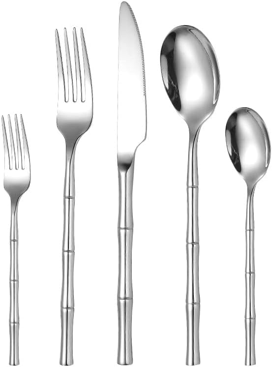 Gold Silverware Set Flatware Set Stainless Steel Cutlery Set 60 Pieces ...