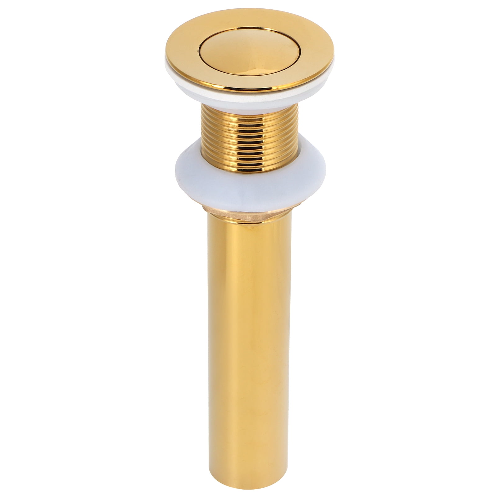 Gold Sink Drain without Overflow Anti Clog Bathroom Faucet Wash Basin ...