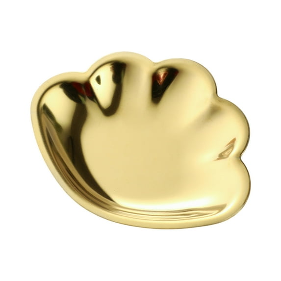 Gold Small Jewelry Tray With Metal Construction, Bedroom Cosmetic ...