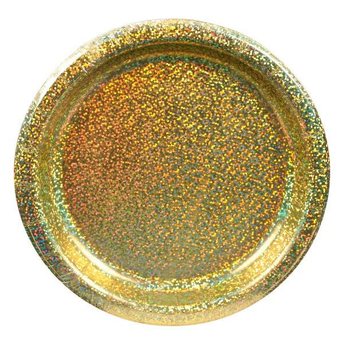 Gold Small Prismatic Paper Plates (8ct) - Walmart.com