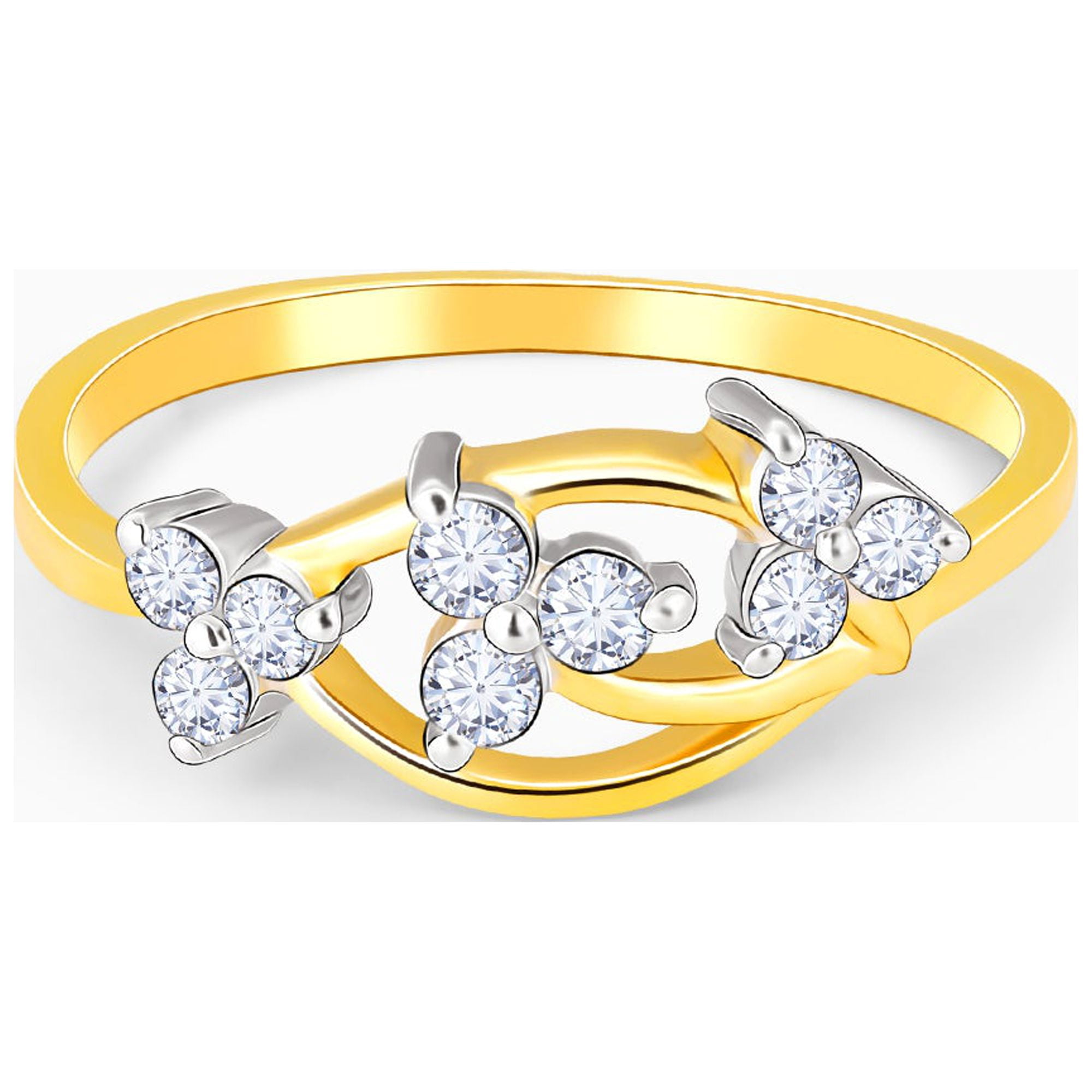 Gold Sparkling Serenity Diamond Ring - Walmart.com