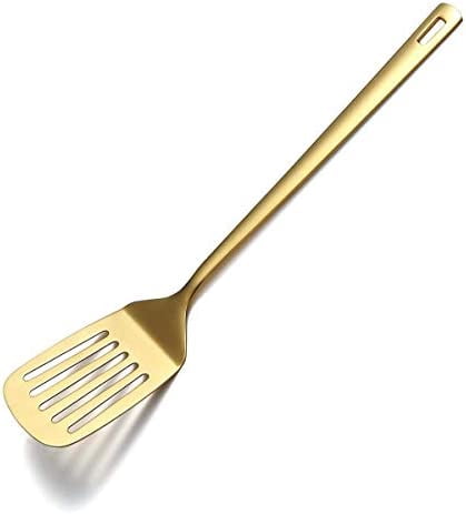 Gold Spatulas, Slotted Turner Titanium Gold Plating, Metal Turner For ...
