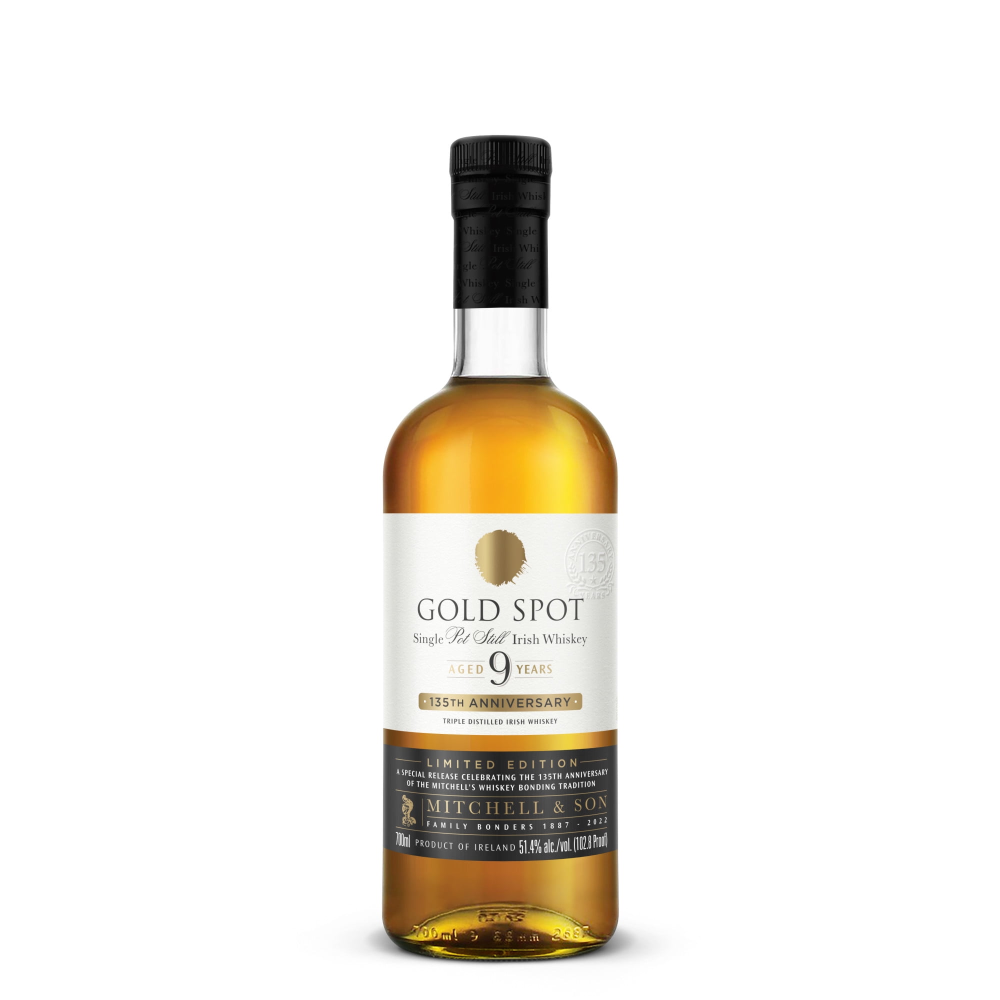 Gold Spot 9 Year Old Irish Single Pot Still Whiskey 700mL, 102.8 Proof ...