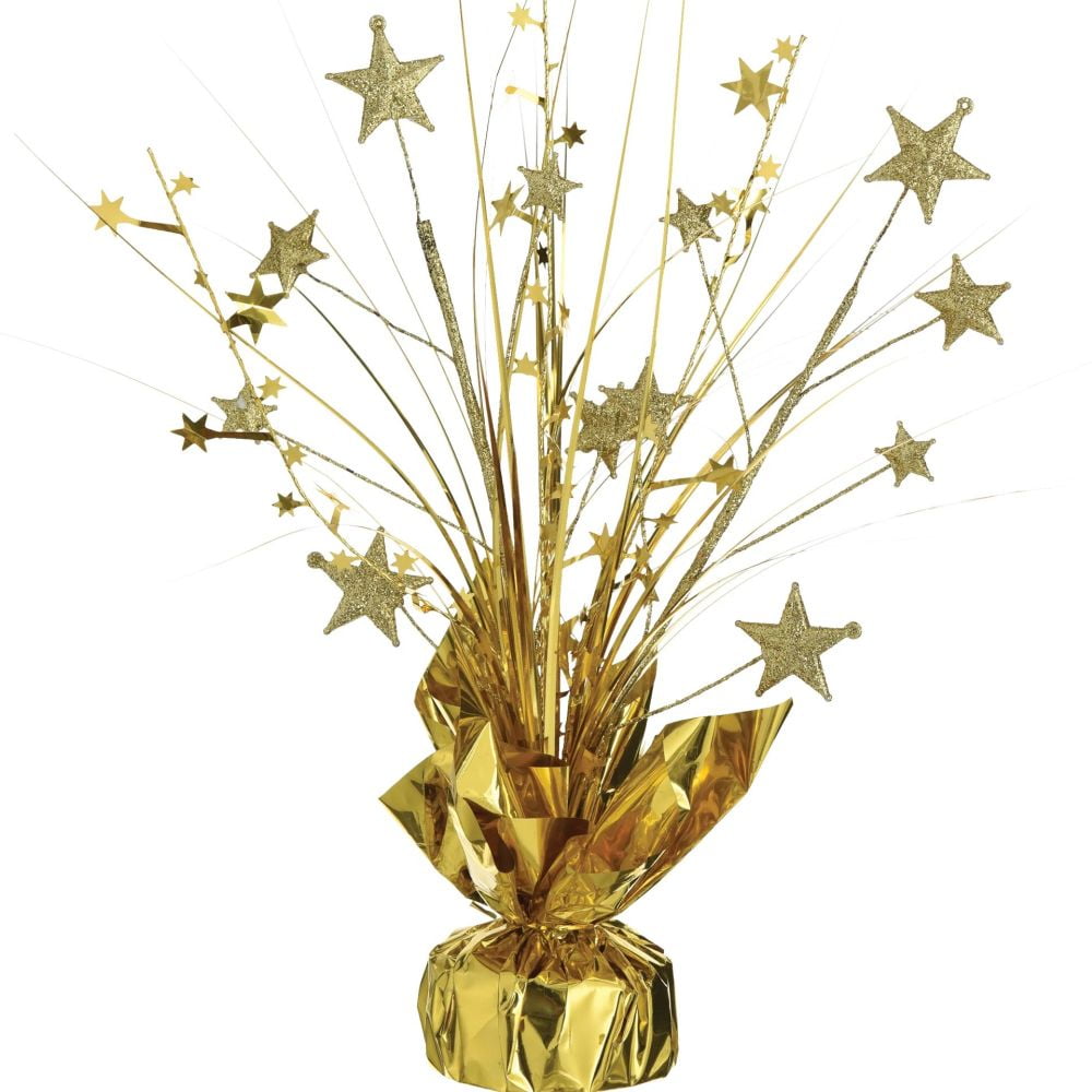 Gold Spray Stars 12-inch Centerpiece - Walmart.com