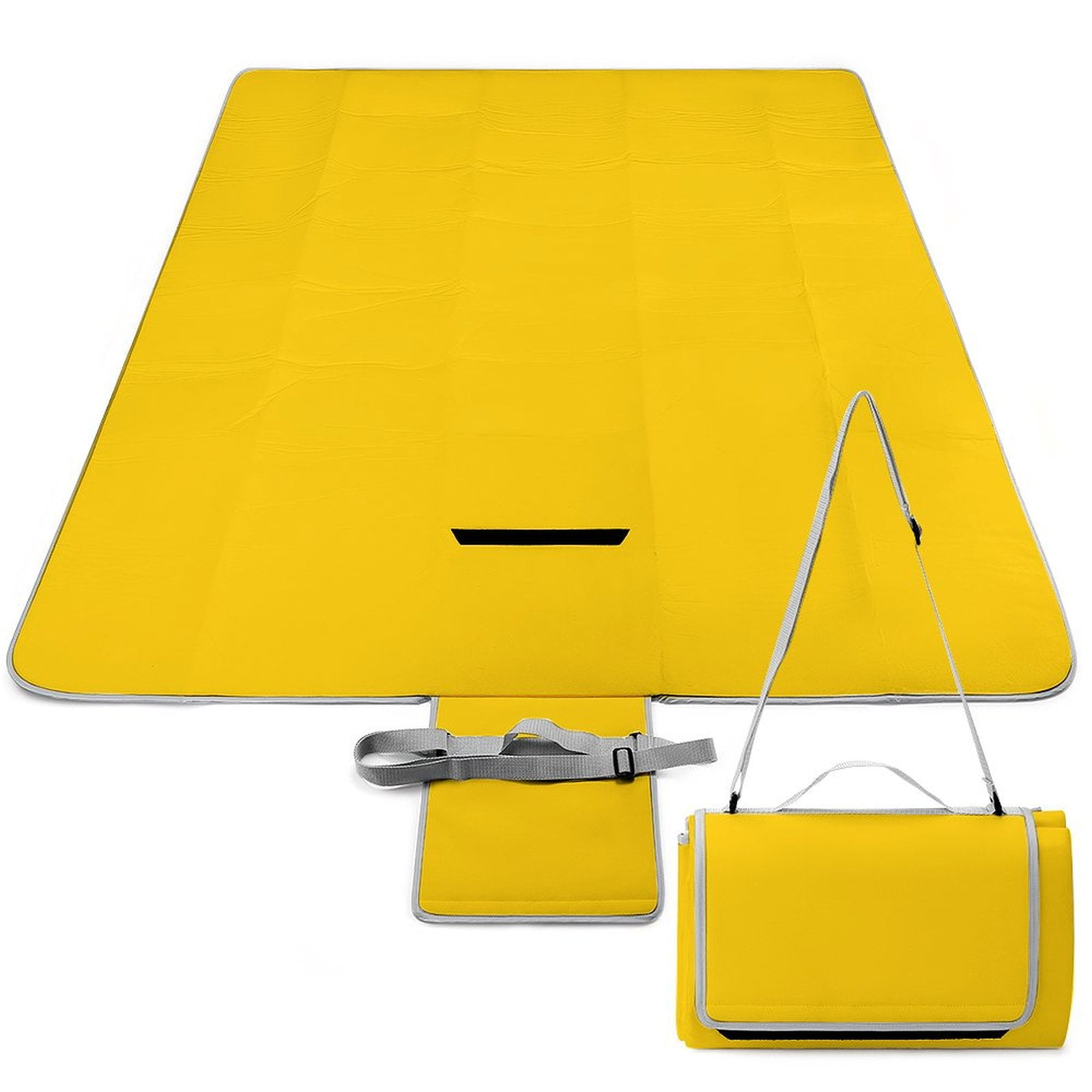 Gold Square Picnic Mat Waterproof Beach Mat Folding Mattress Portable ...
