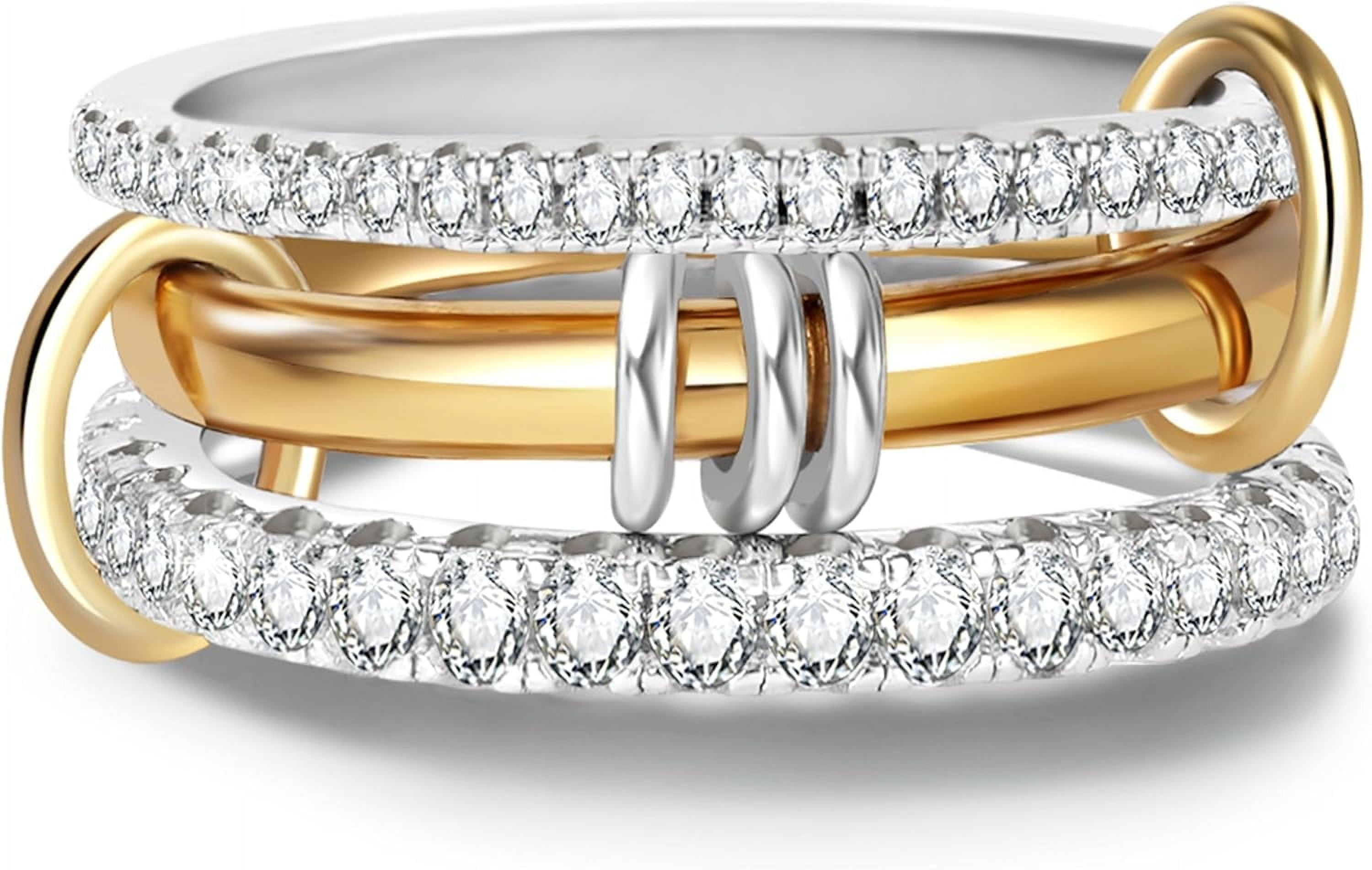 Gold Stackable Rings for Women Non Tarnish, Dainty Stackable 18k Gold ...