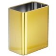 Gold Stainless Steel Small Wastebasket For Bathroom, Bedroom, Office ...