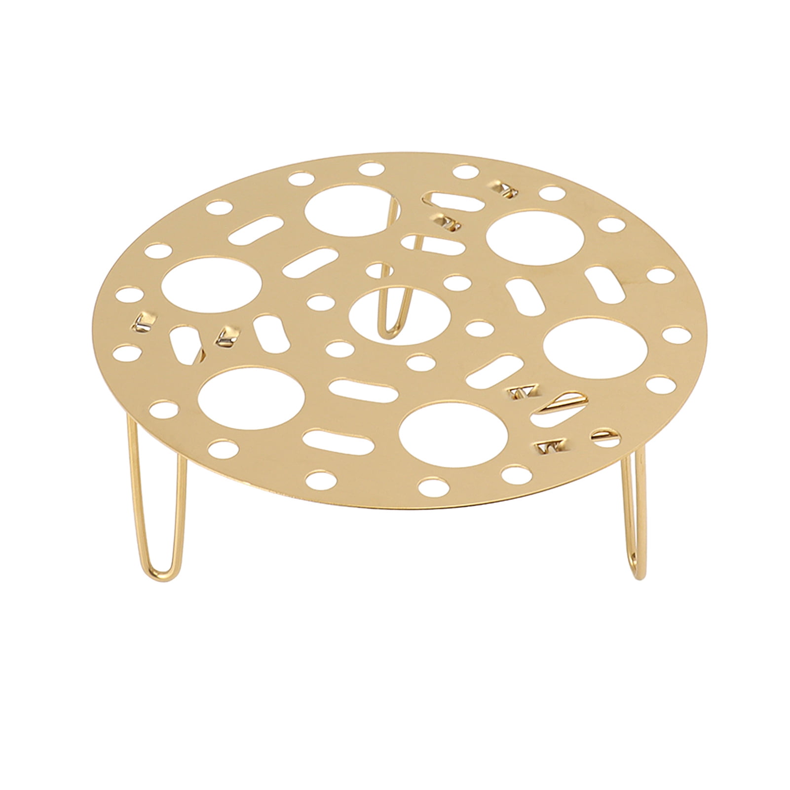 Gold Stainless Steel Steaming Rack, 3-Leg Foldable Steamer Stand for ...