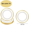 Gold Stamping Theme Birthday Party Decorations Disposable Tableware ...