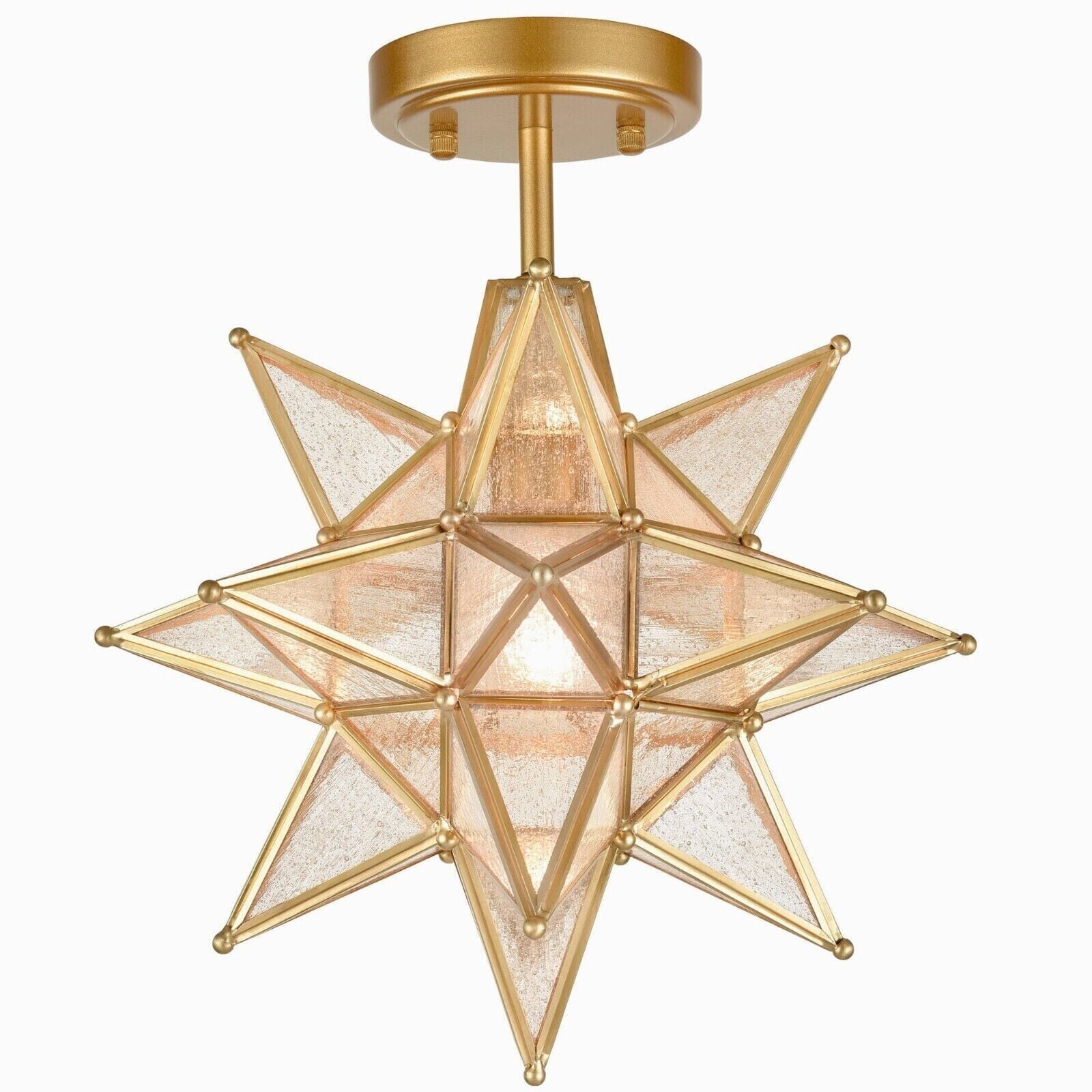 Gold Star Ceiling Light Modern Brass Flush Mount Lights - Walmart.com