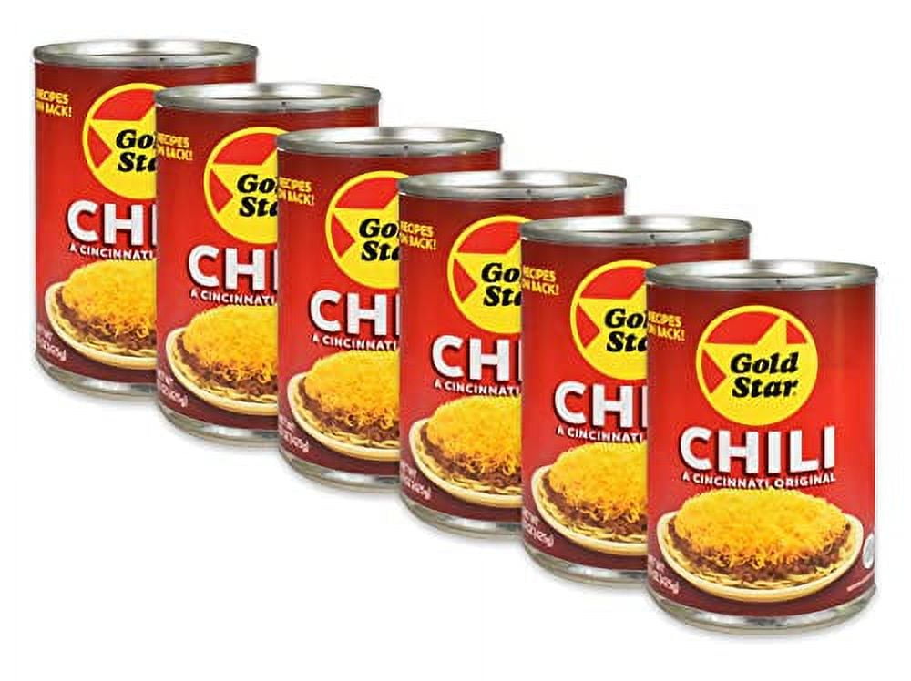 Gold Star Chili 15-ounce Cans (Pack of 6) - Walmart.com