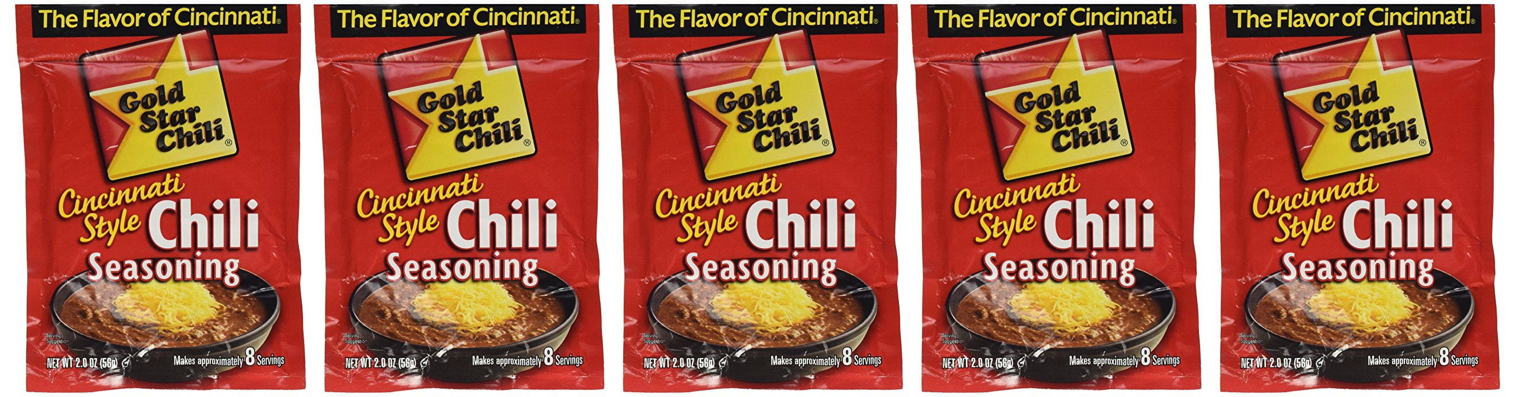 Gold Star Cincinnati Style AKF18 Original Chili Seasoning. (3 Pack ...