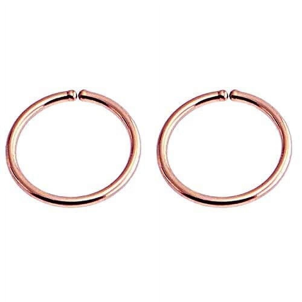 Gold Tiny Hoop Earrings for Women Cartilage Nose Septum Helix Tragus ...