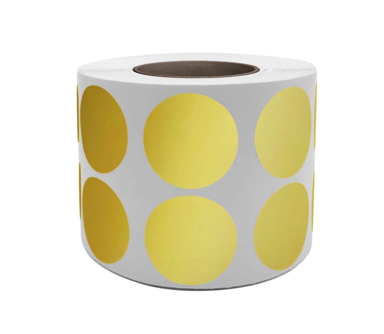 Gold Sticker Round 3/4" Diameter Dot Labels Roll Circle Stickers - (1 ...