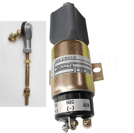 Gold-Stop Solenoid Valve 24V 3864274, For Hyundai R200 210 215 225-5-7 ...