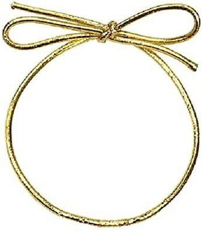 Gold Stretch Loops for Crafts and Gift Wrapping – 8-Inch Pre-Tied Bows ...