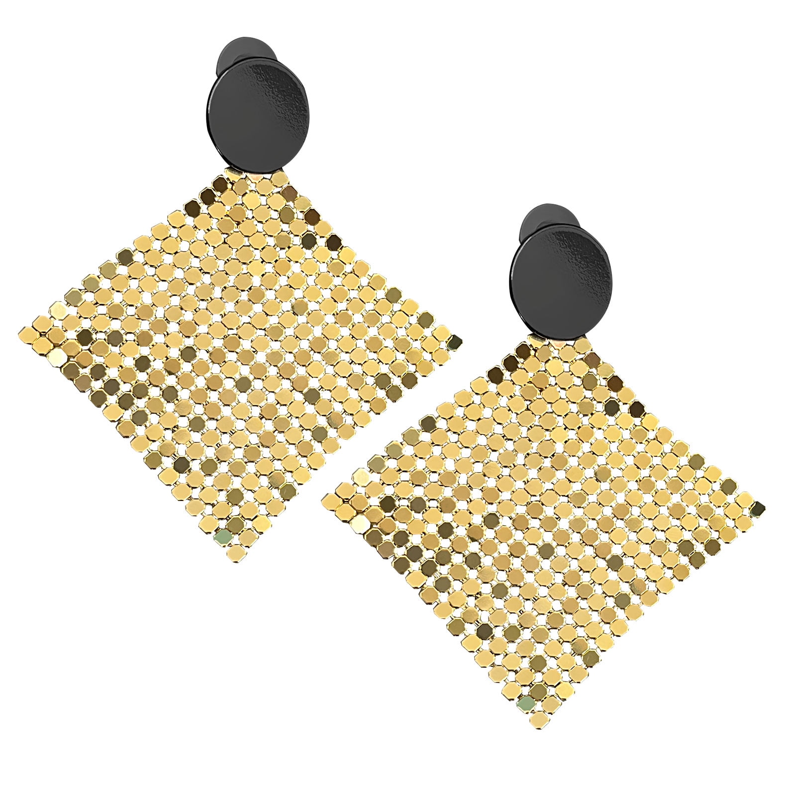 Gold Stud Earrings Senior Sense Triangle Earrings Dangling Irregular ...