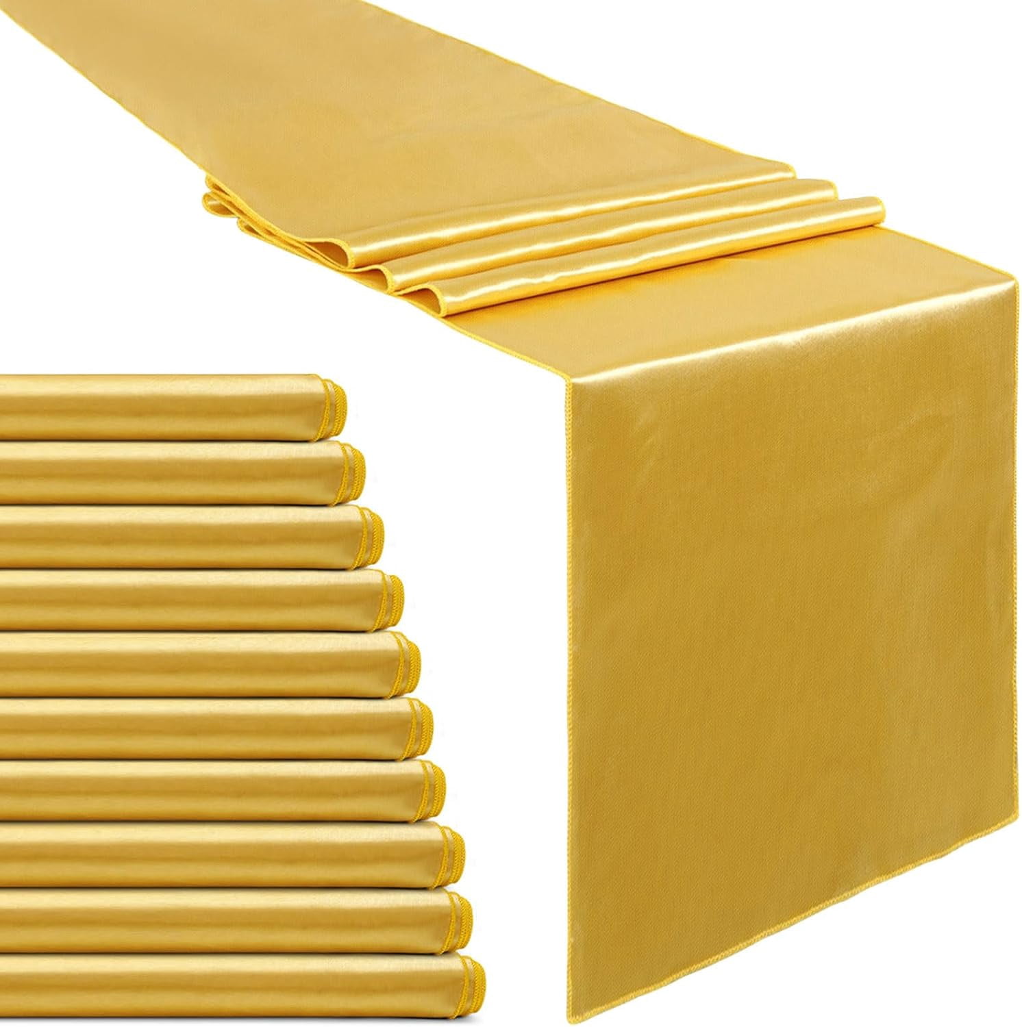 Gold Table Runner Satin Table Runners Table Runners 10 Packs 12x108 ...