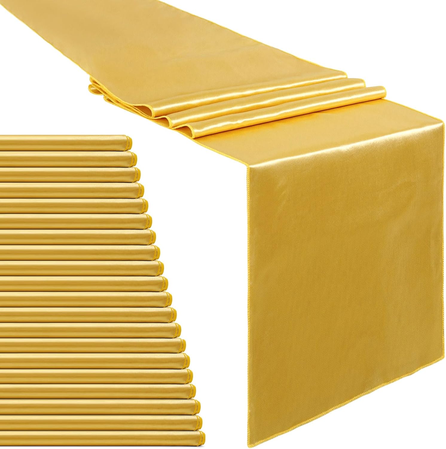 Gold Table Runner Satin Table Runners Wedding Table Runners Silk Smooth ...