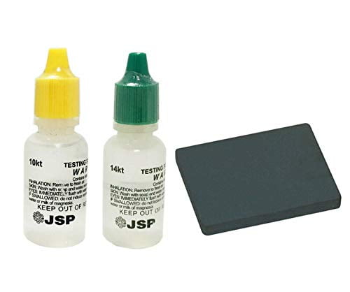 Gold Test Acid Tester Kit 10K 14K & Testing Stone - Walmart.com