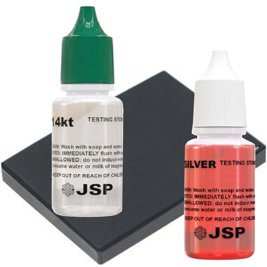 Gold Testing Acid 14K & Silver Kit Scratch Tester Stone Jewelry Test ...