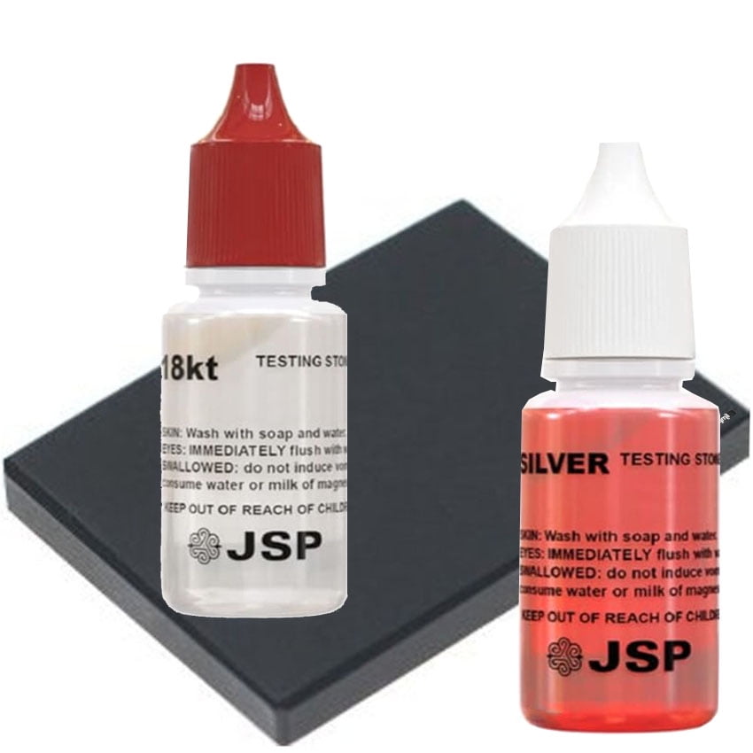 Gold Testing Acid 18K & Silver Kit Scratch Tester Stone Jewelry Test ...