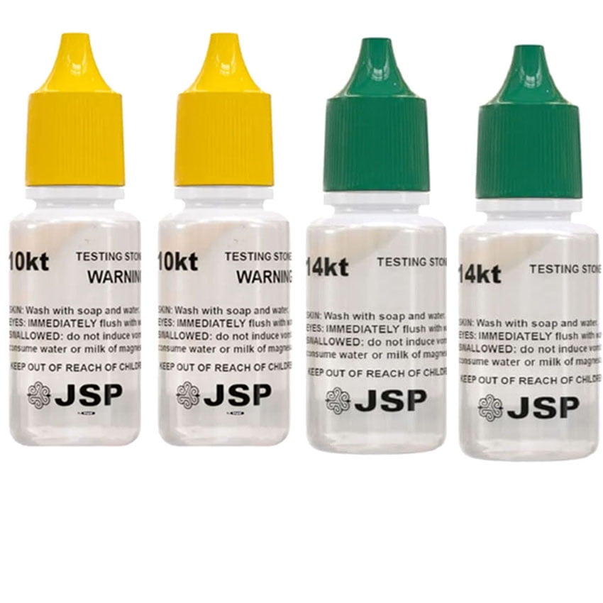 Gold Testing Kit 2x10K 2x14k Solution Acid Test Gold Authenticity ...
