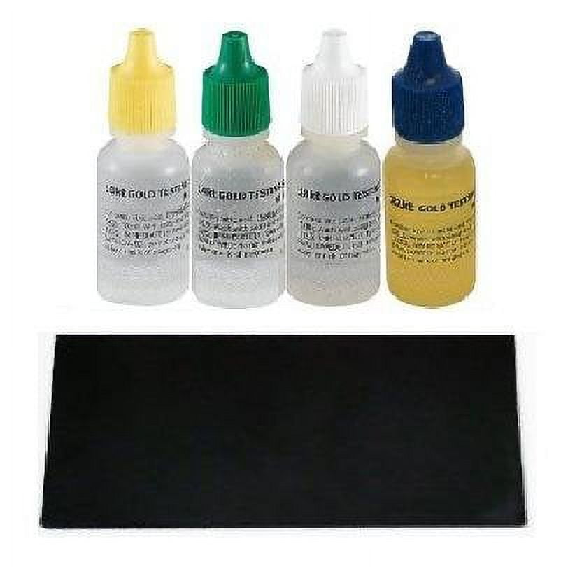 Gold Testing Solutions Kit 10k 14k 18k 22k Scratch Stone Set - Walmart.com