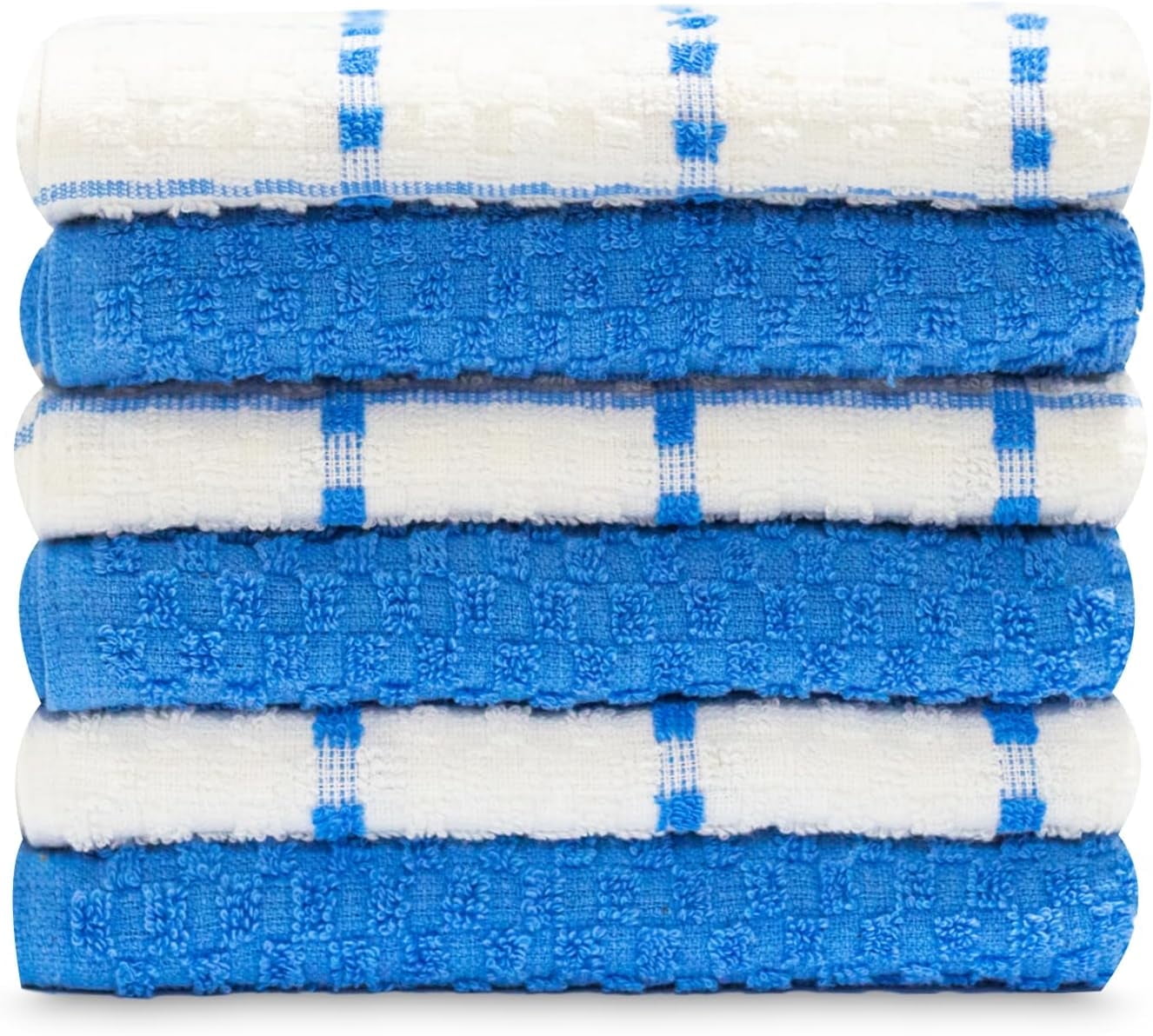 GOLD Textiles 100% Cotton Waffle Weave Dish Towels, 15x25 Inches, Pack ...
