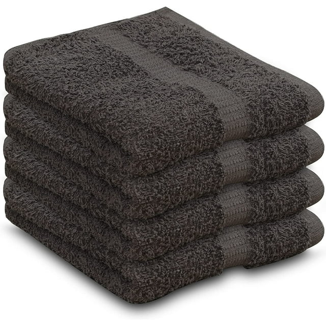 Gold Textiles Premium Grey Hand Towels 4 Packs 16x30 inches for ...