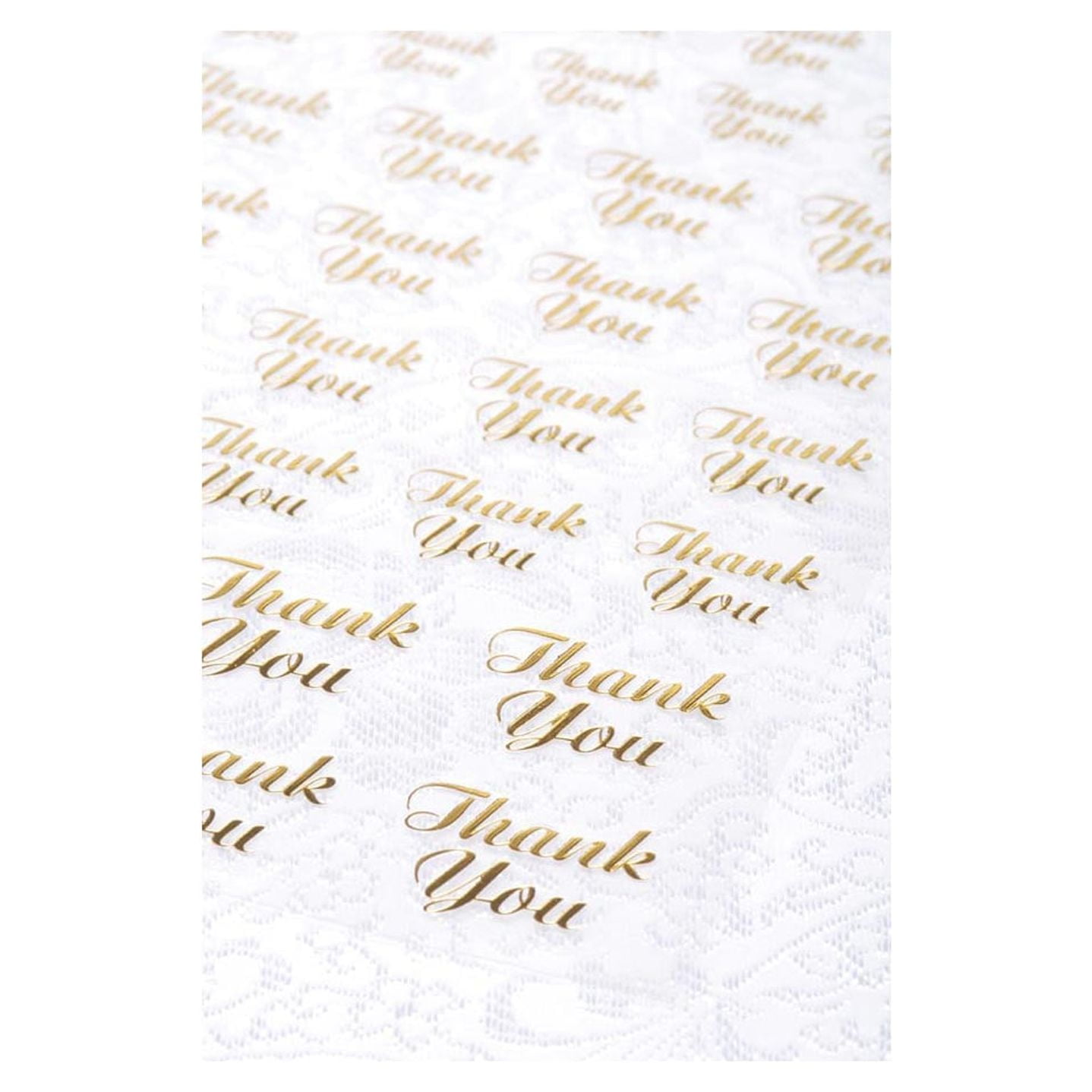 Gold Thank You Clear Stickers 47Pc - Walmart.com