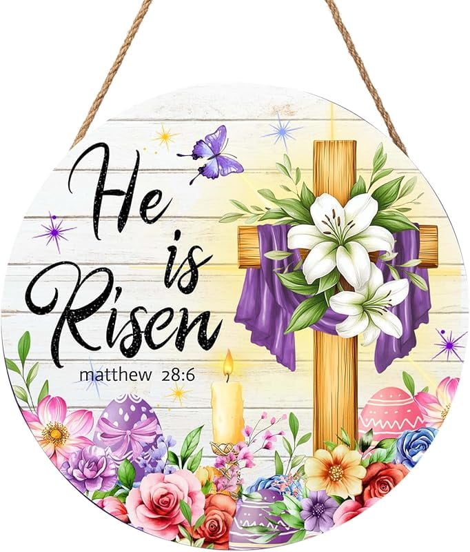 With Gold All Things are Possible Easter Front Door Sign Religious ...