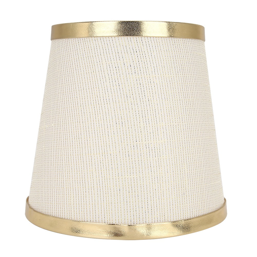 Gold Thread Edged Modern Fabric Lampshade for Table and Wall Lamps ...