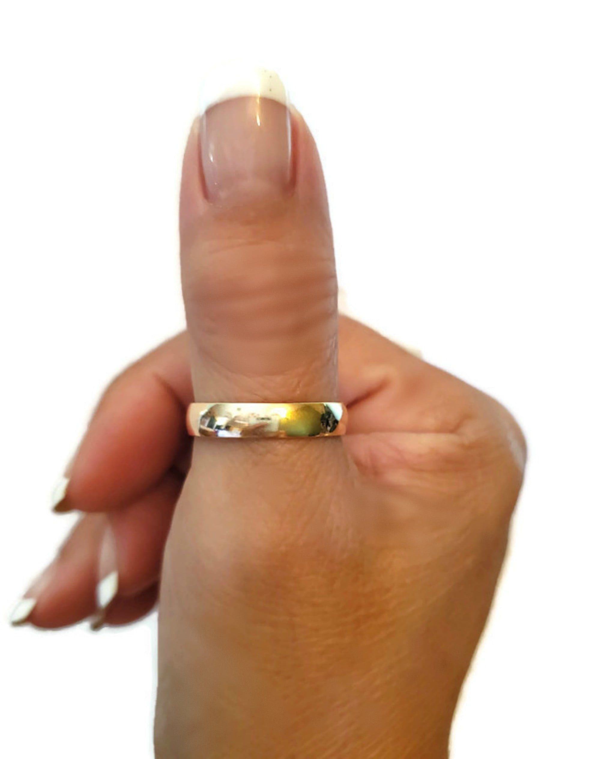 California Toe Rings 5mm Gold Thumb Ring, 14K Gold Filled, Comfort Fit ...