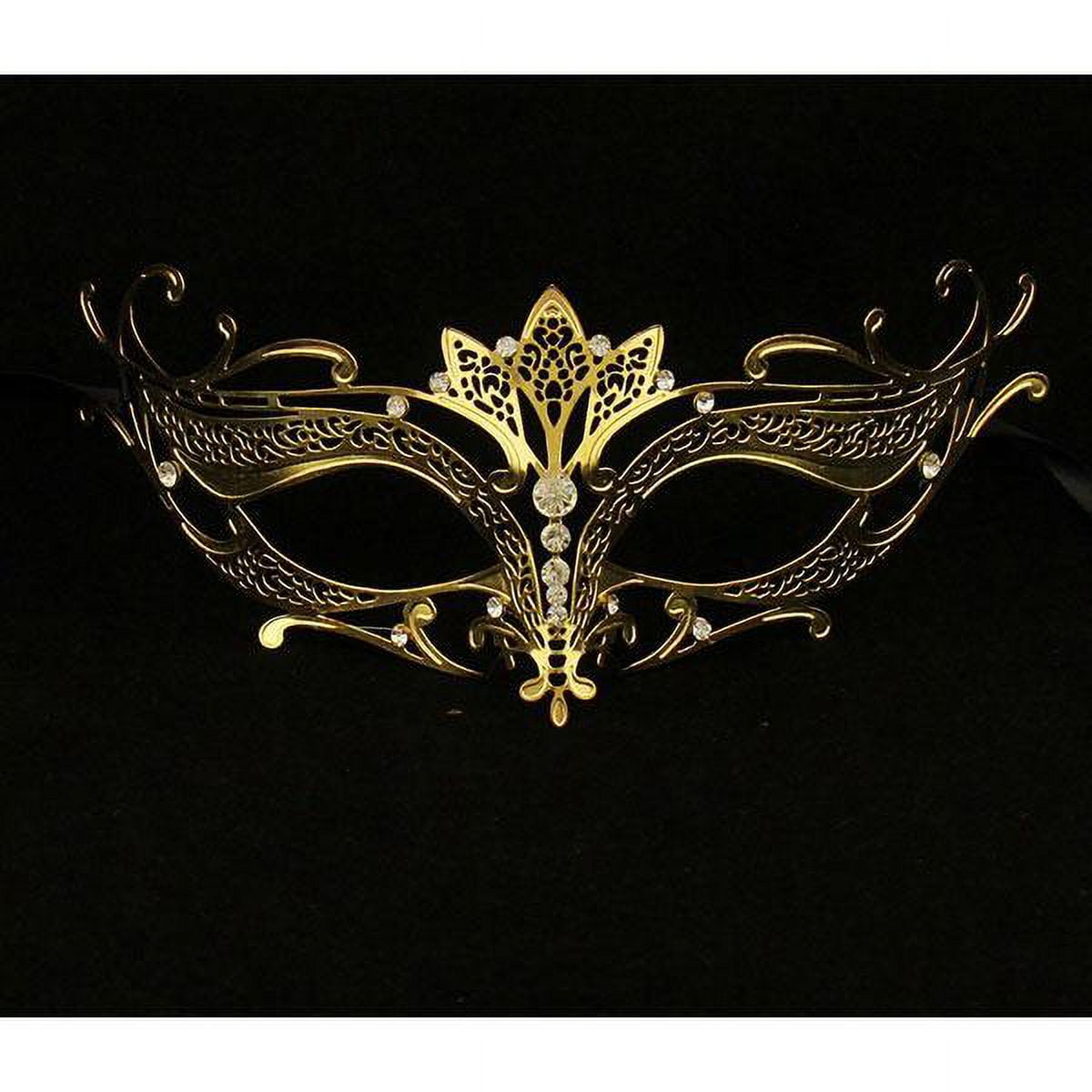 Gold Tiara Design Masquerade Mask Laser Cut Metal Mask - Walmart.com