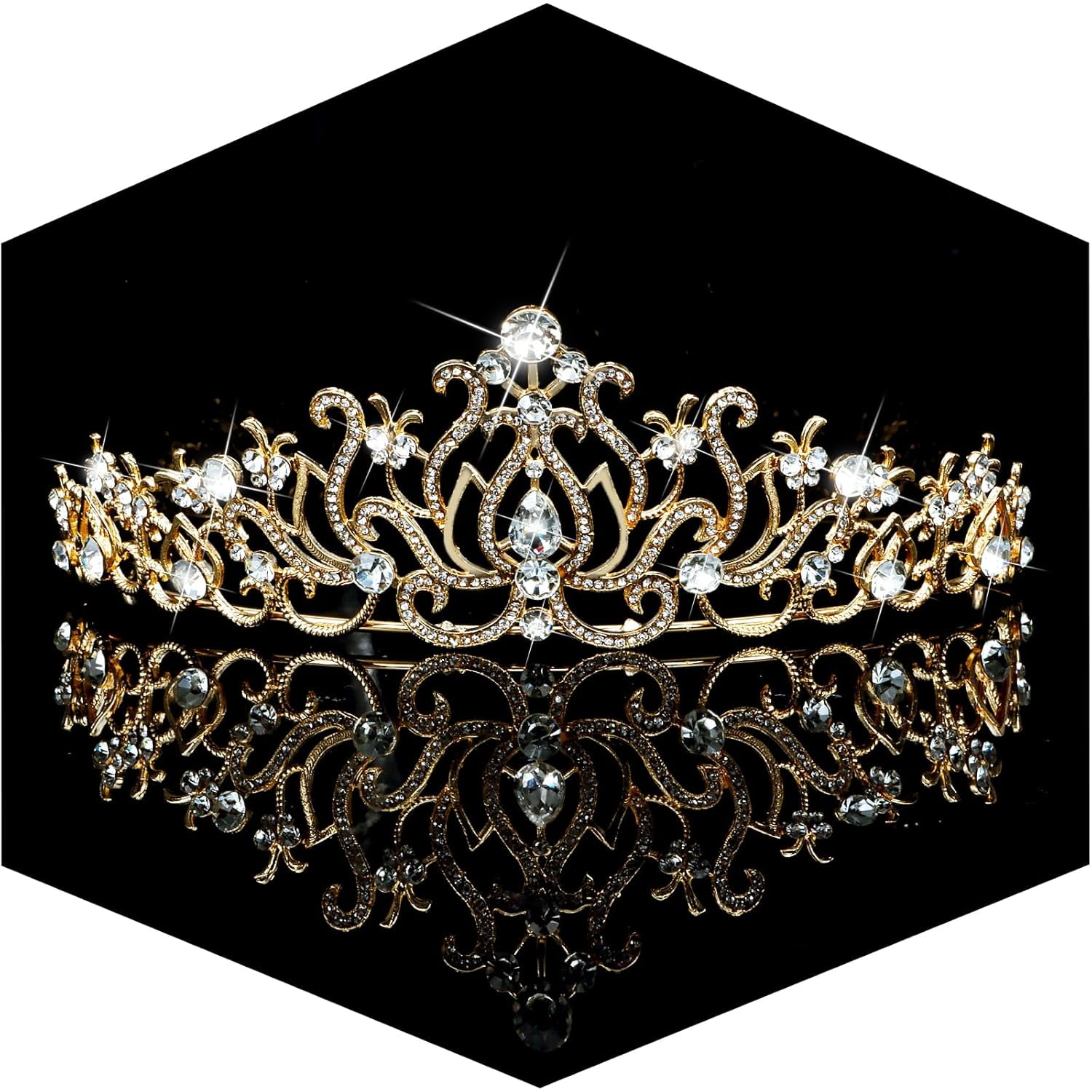 Gold Tiara Gold Crowns for Women Wedding Tiara Crowns for Flower ...