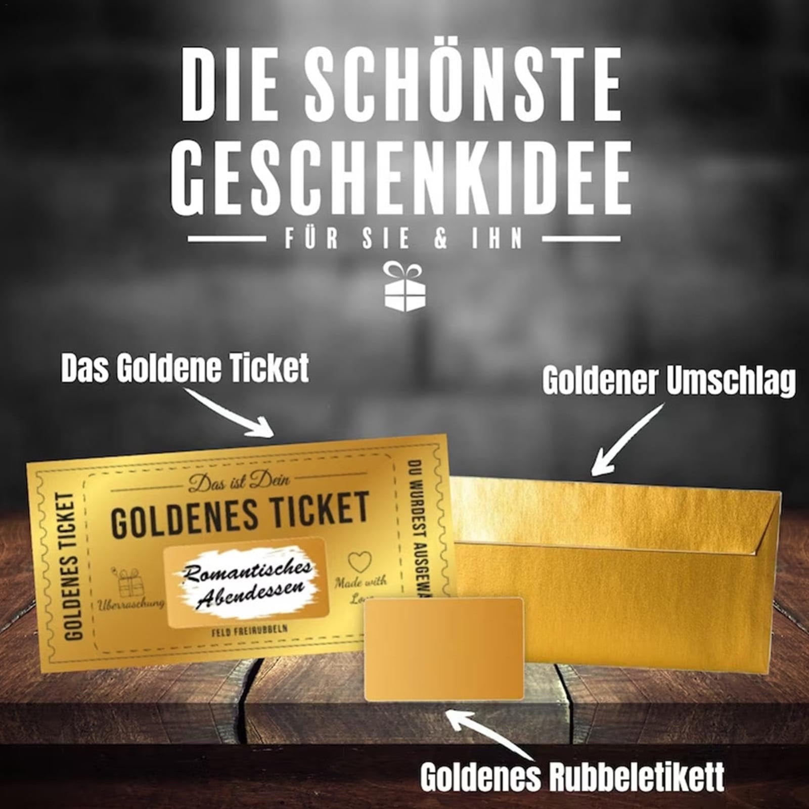Gold Tickets Scratch Cards, DIY Golden Ticket Scratch-Off Cards ...