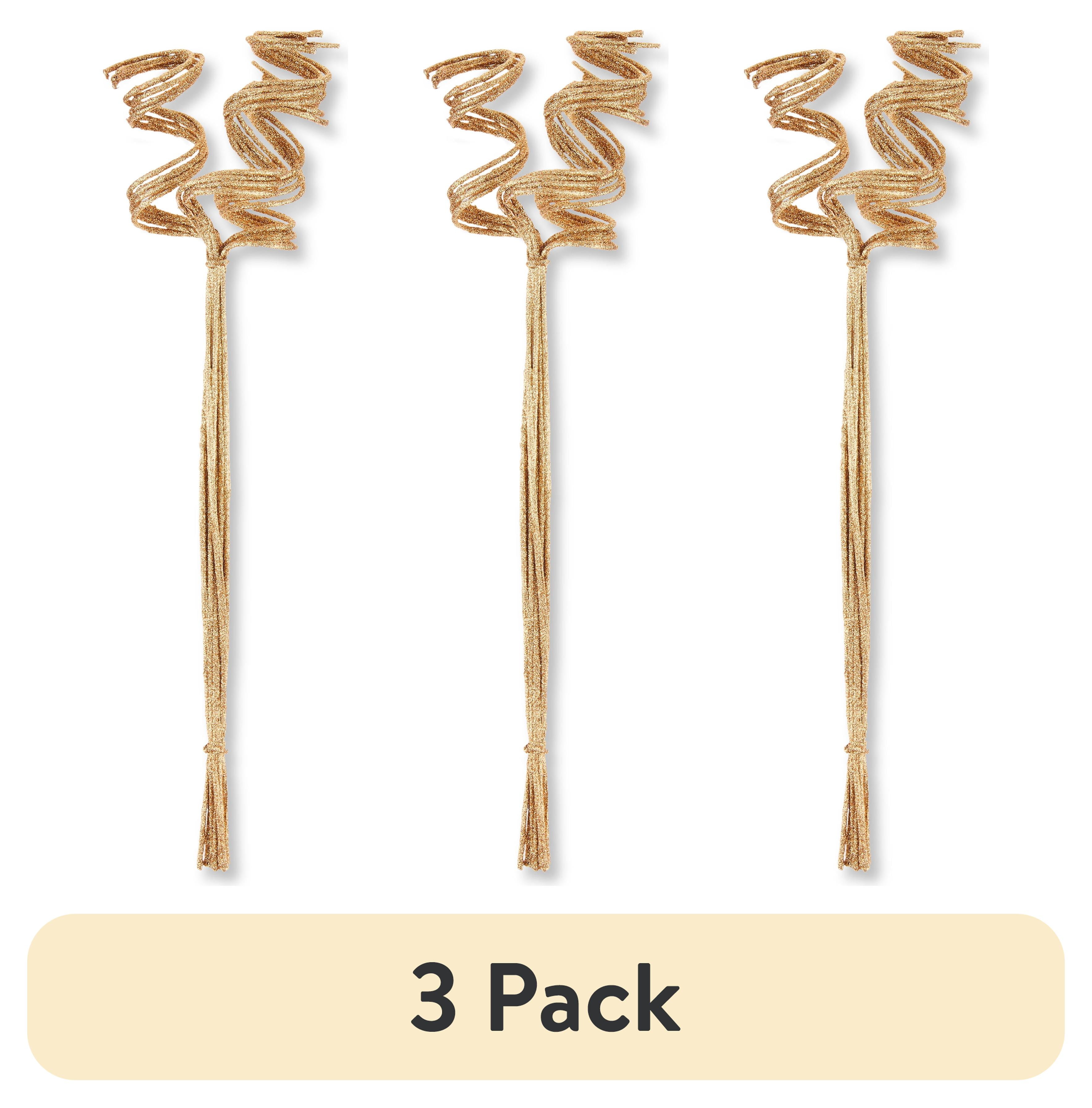 (3 pack) Gold Ting Christmas Pick, 18 in, by Holiday Time - Walmart ...
