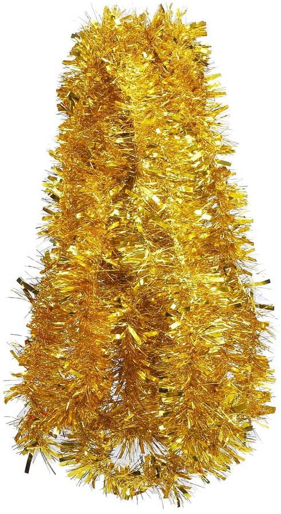 Gold Tinsel Garland Christmas Tree Decorations Wedding Birthday Party ...
