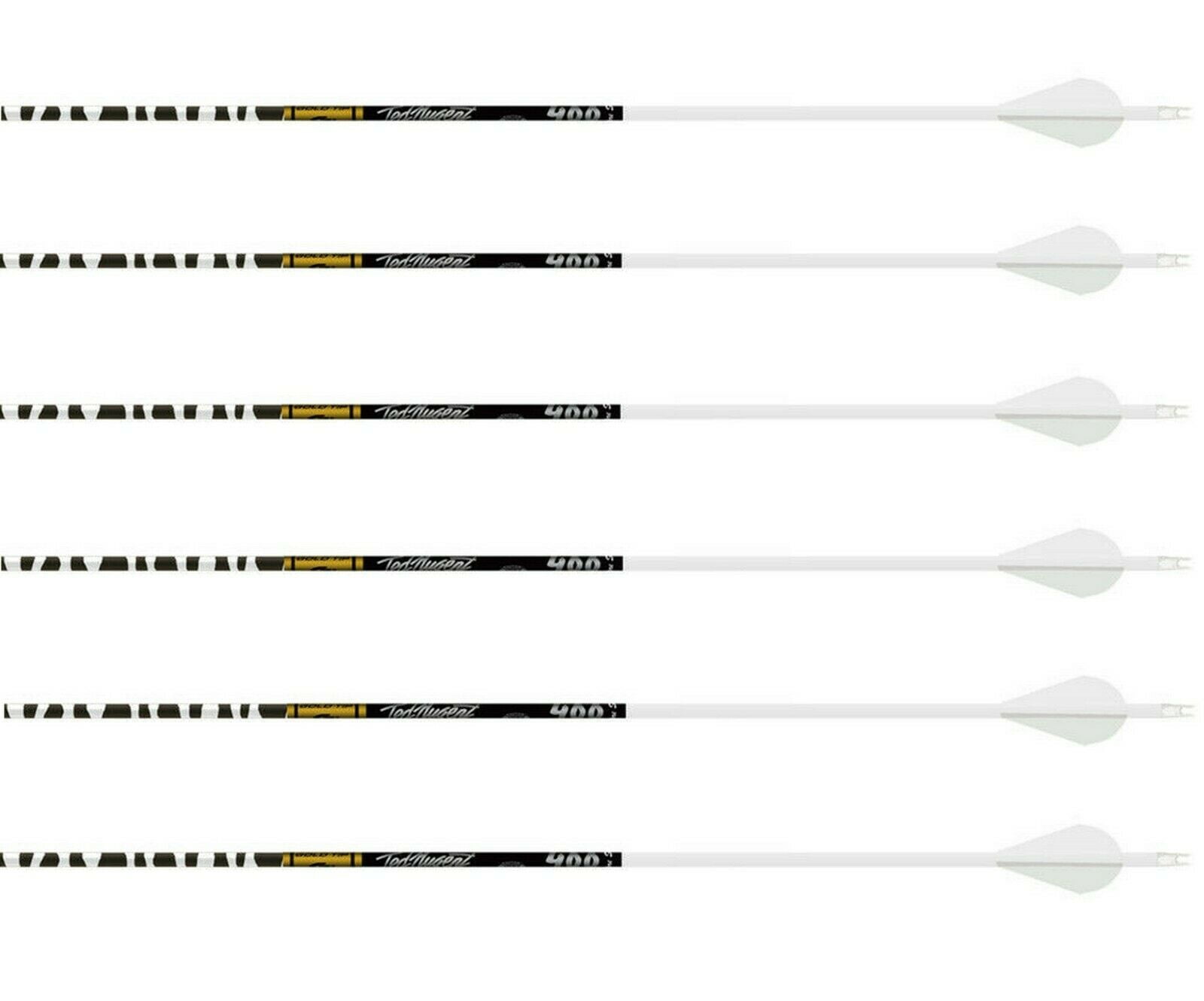 Gold Tip Ted Nugent Arrows White 300 Raptor Vanes 6 Pk. - Walmart.com