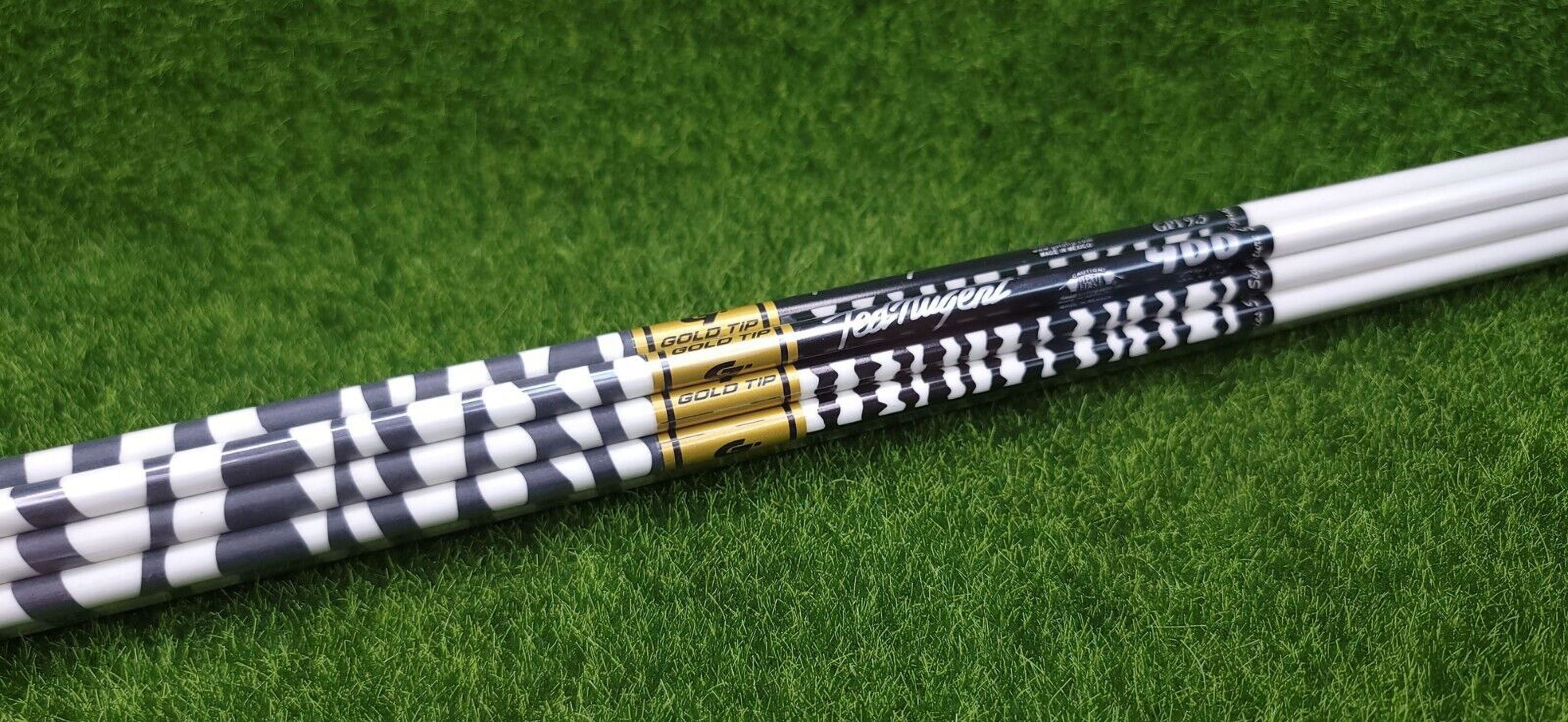 Gold Tip Ted Nugent White 400 Arrow Raw Shaft w/Nock Installed/Insert ...